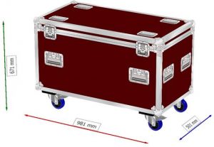 Trunk case on wheels compartments 310x480x500mm WxDxH 3in1 | Megacase