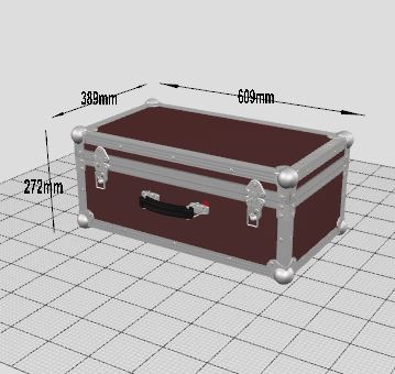 Case 380x260x180 mm wxdxh with 100mm compartment | Megacase